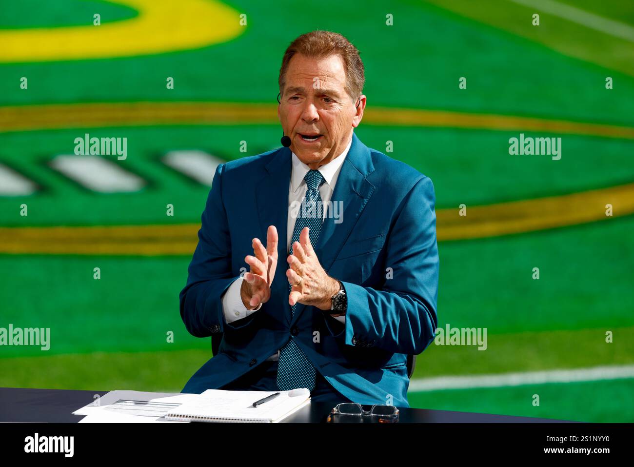 Pasadena, California, USA. 01st Jan, 2025. Former coach and ESPN ...