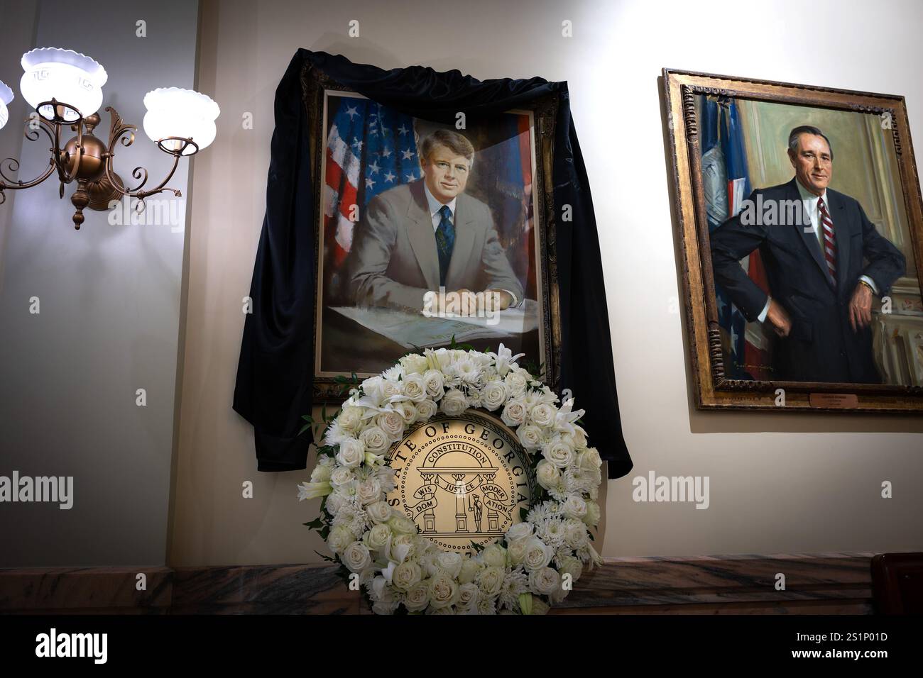 January 4, 2025, Atlanta, Georgia, USA: A portrait of former President ...