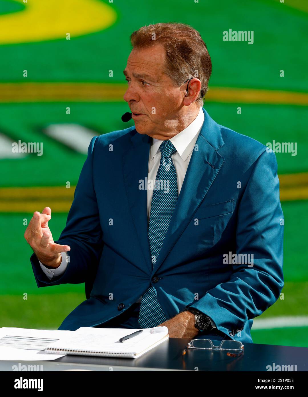 Pasadena, California, USA. 01st Jan, 2025. Former coach and ESPN ...