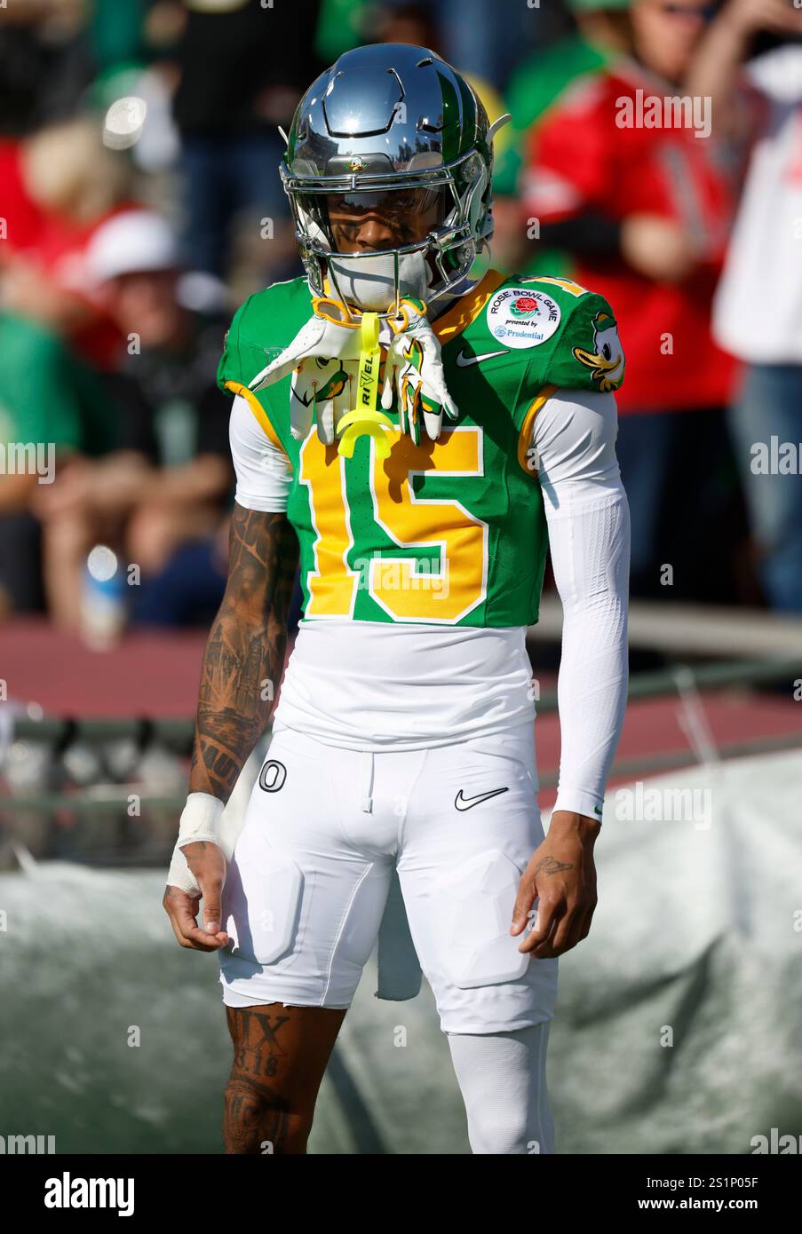 Pasadena, California, USA. 01st Jan, 2025. Oregon Ducks wide receiver ...
