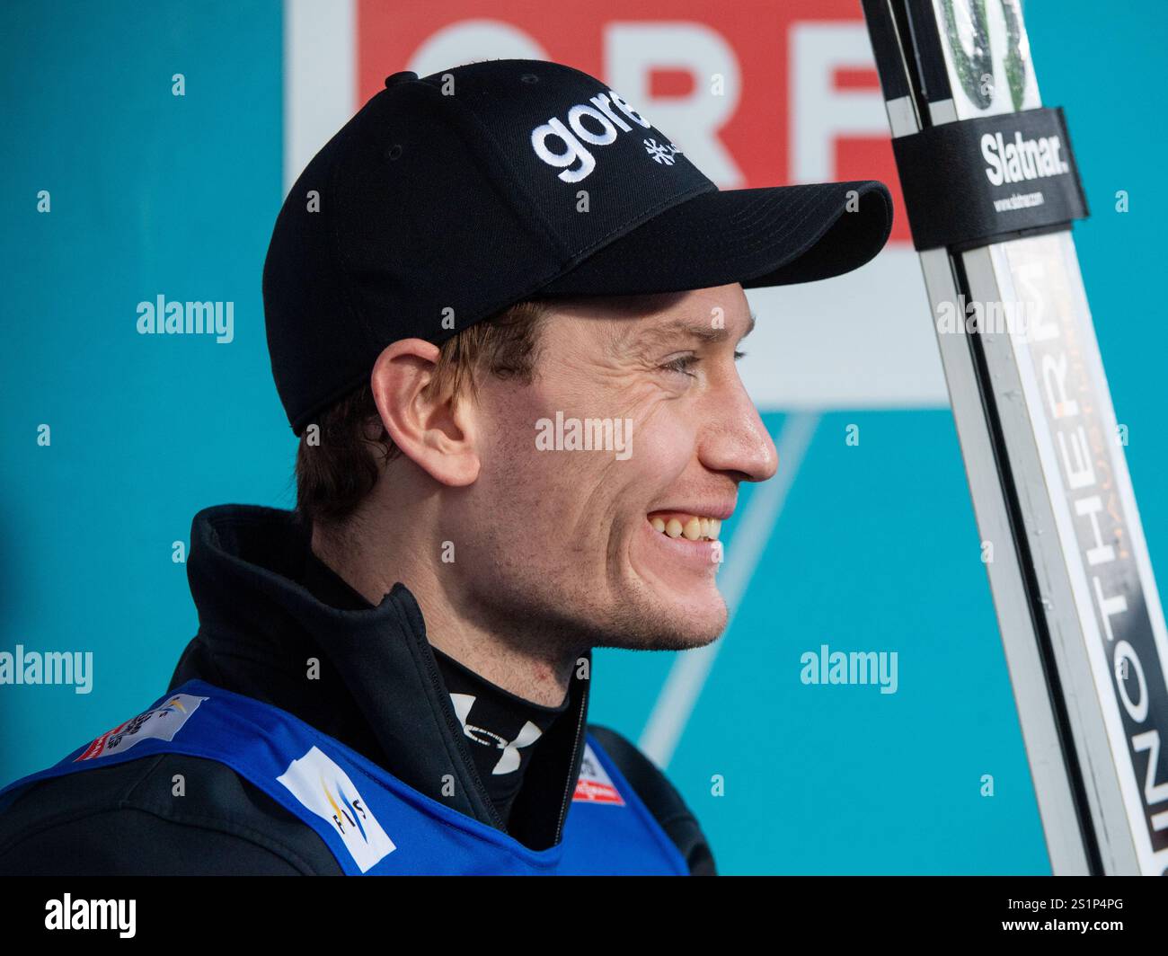 LANISEK Anze (Slowenien) in der Leaders Box, AUT, FIS Viessmann ...