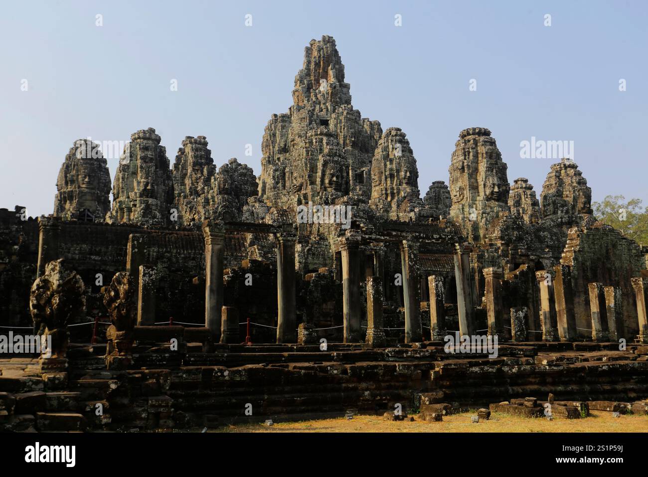 Bayon temple, part of the Angkor Wat complex in Siem Reap, Cambodia ...