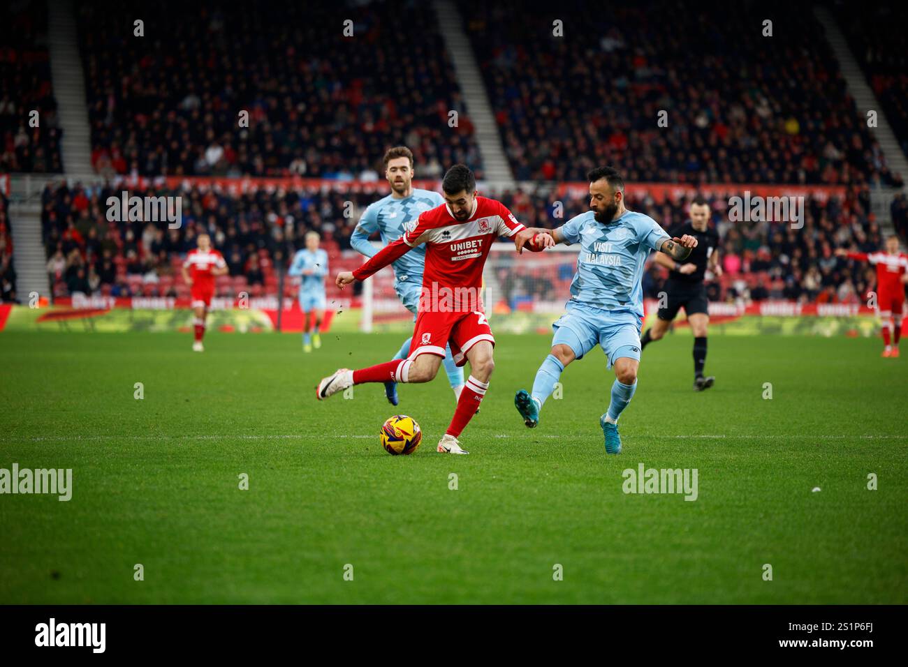 Riverside Stadium, Middlesbrough, UK. 4th Jan, 2025. EFL Championship ...