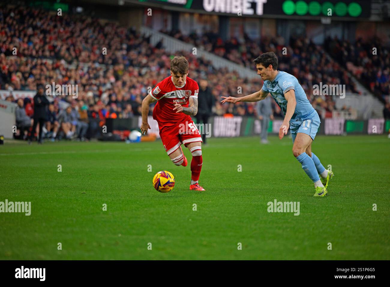 Riverside Stadium, Middlesbrough, UK. 4th Jan, 2025. EFL Championship ...