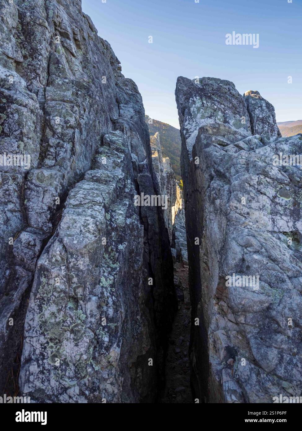 The jagged cliffs of Seneca Rocks in West Virginia reveal a dramatic ...