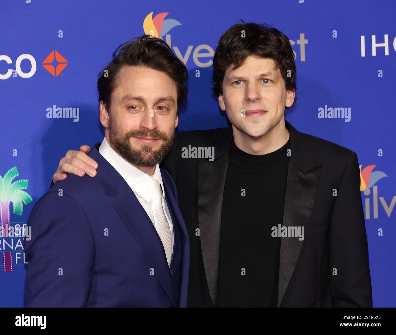 Palm Springs, USA. 04th Jan, 2025. Kieran Culkin, Jesse Eisenberg ...