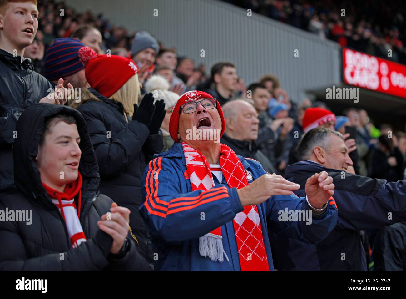 Riverside Stadium, Middlesbrough, UK. 4th Jan, 2025. EFL Championship ...