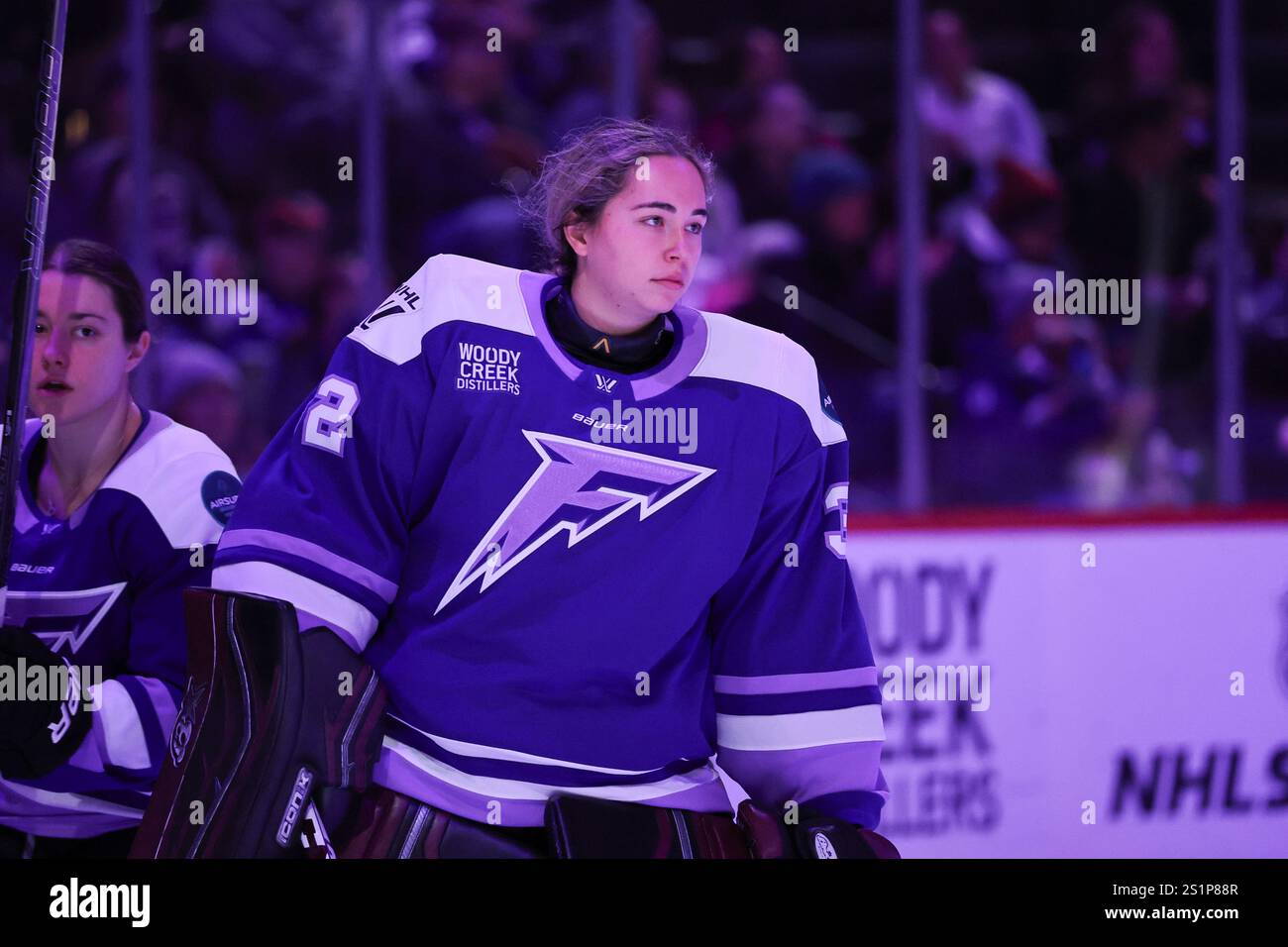 January 4th, 2025: Minnesota Frost goalie Lucy Morgan (32) looks on ...