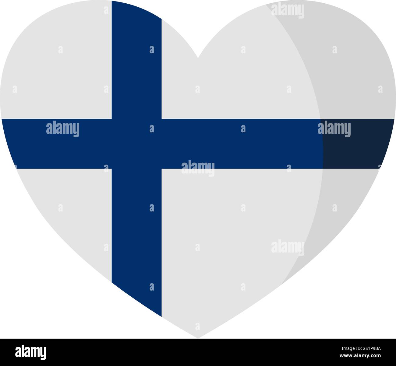 Heart with Finland flag - vector illustration Stock Vector Image & Art ...