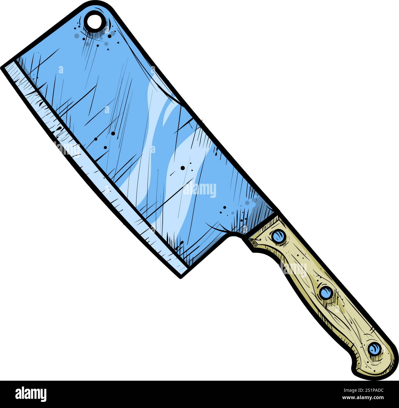 Cleaver - retro vector illustration Stock Vector Image & Art - Alamy