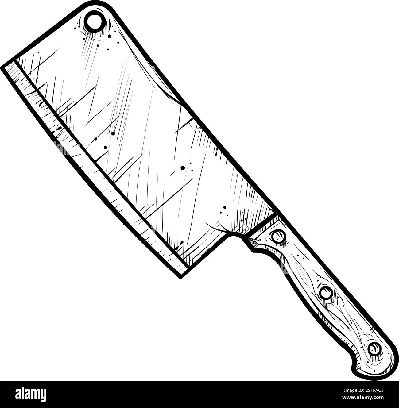 Cleaver - retro vector illustration Stock Vector Image & Art - Alamy
