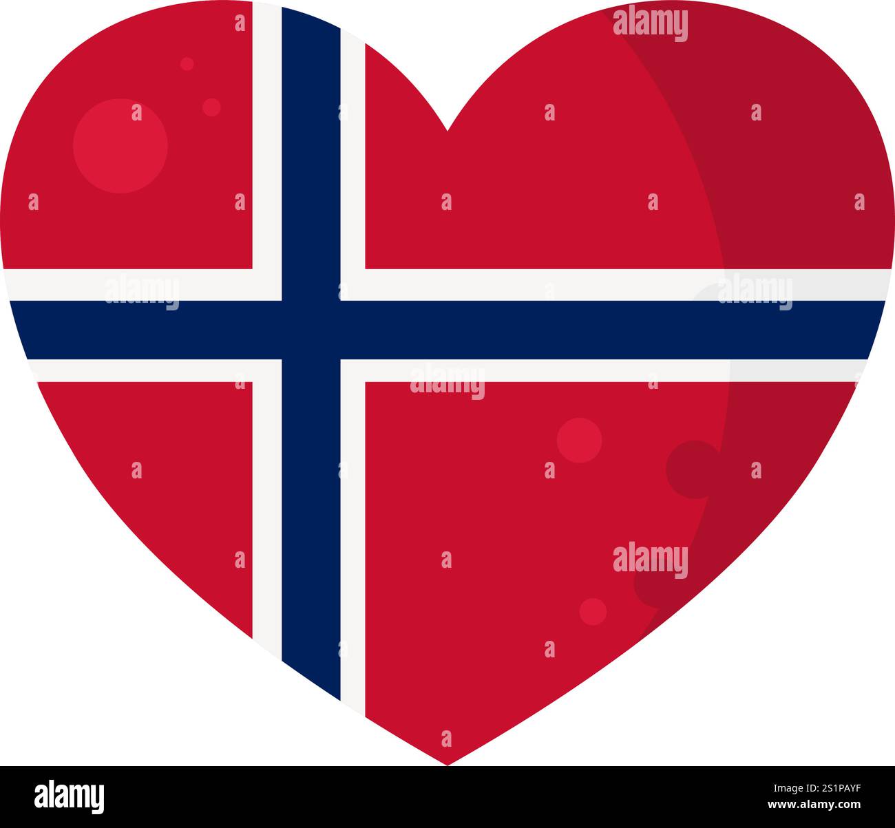 Heart with Norway flag - vector illustration Stock Vector Image & Art ...