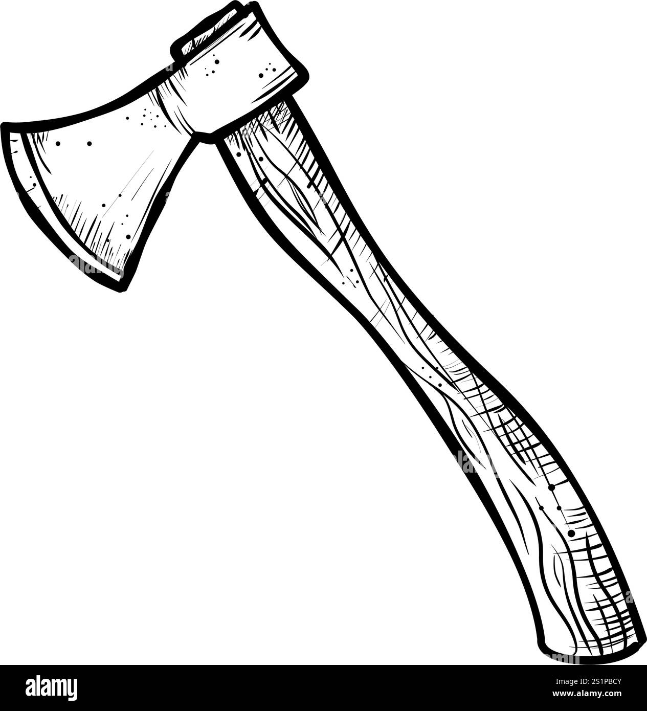 Axe, hatchet - vintage vector illustration Stock Vector Image & Art - Alamy