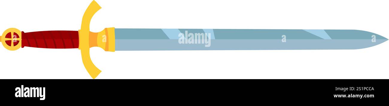 double-edged medieval sword Stock Vector Image & Art - Alamy