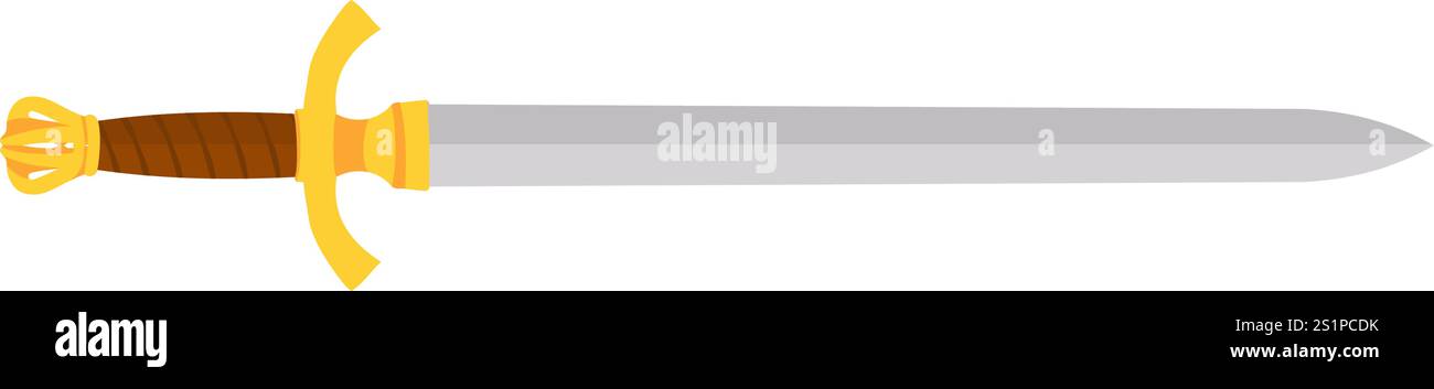 double-edged medieval sword Stock Vector Image & Art - Alamy