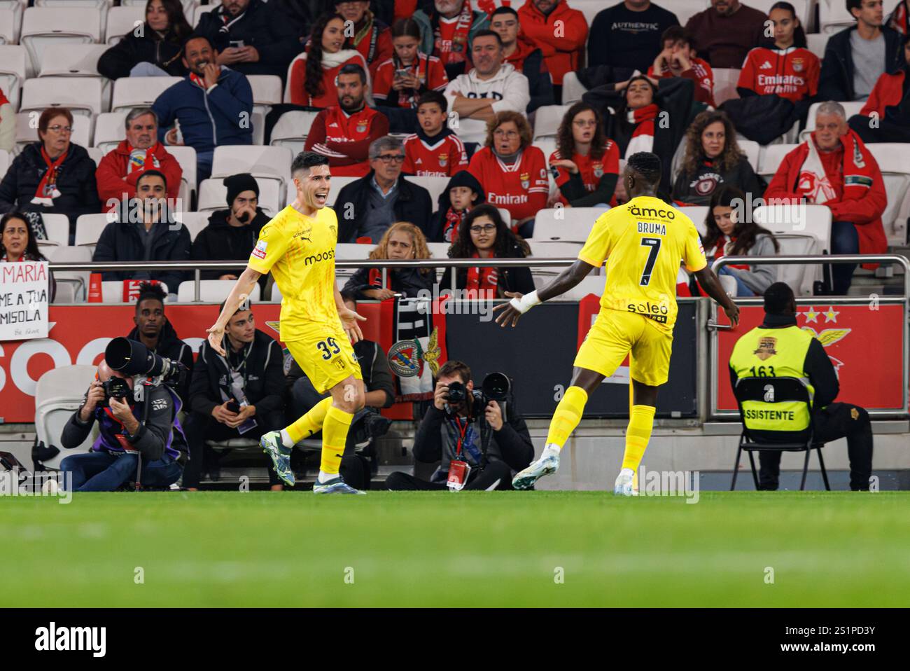 Lisbon, Portugal. 4th Jan 2025. Fran Navarro, Bruma (SC Braga) seen ...