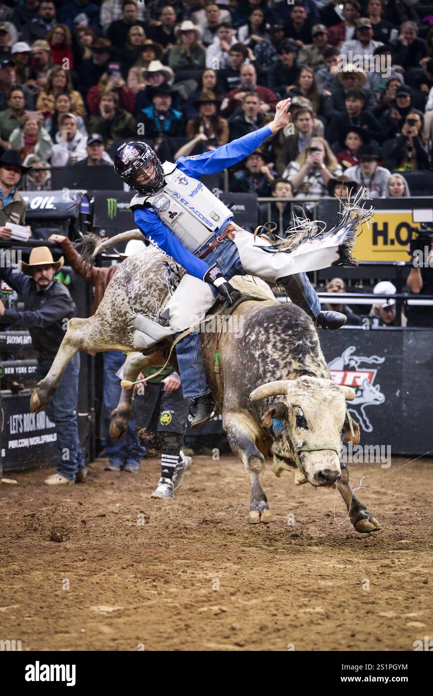 Jan 03, 2024; New York City , New York, USA; Mason Taylor competes on ...