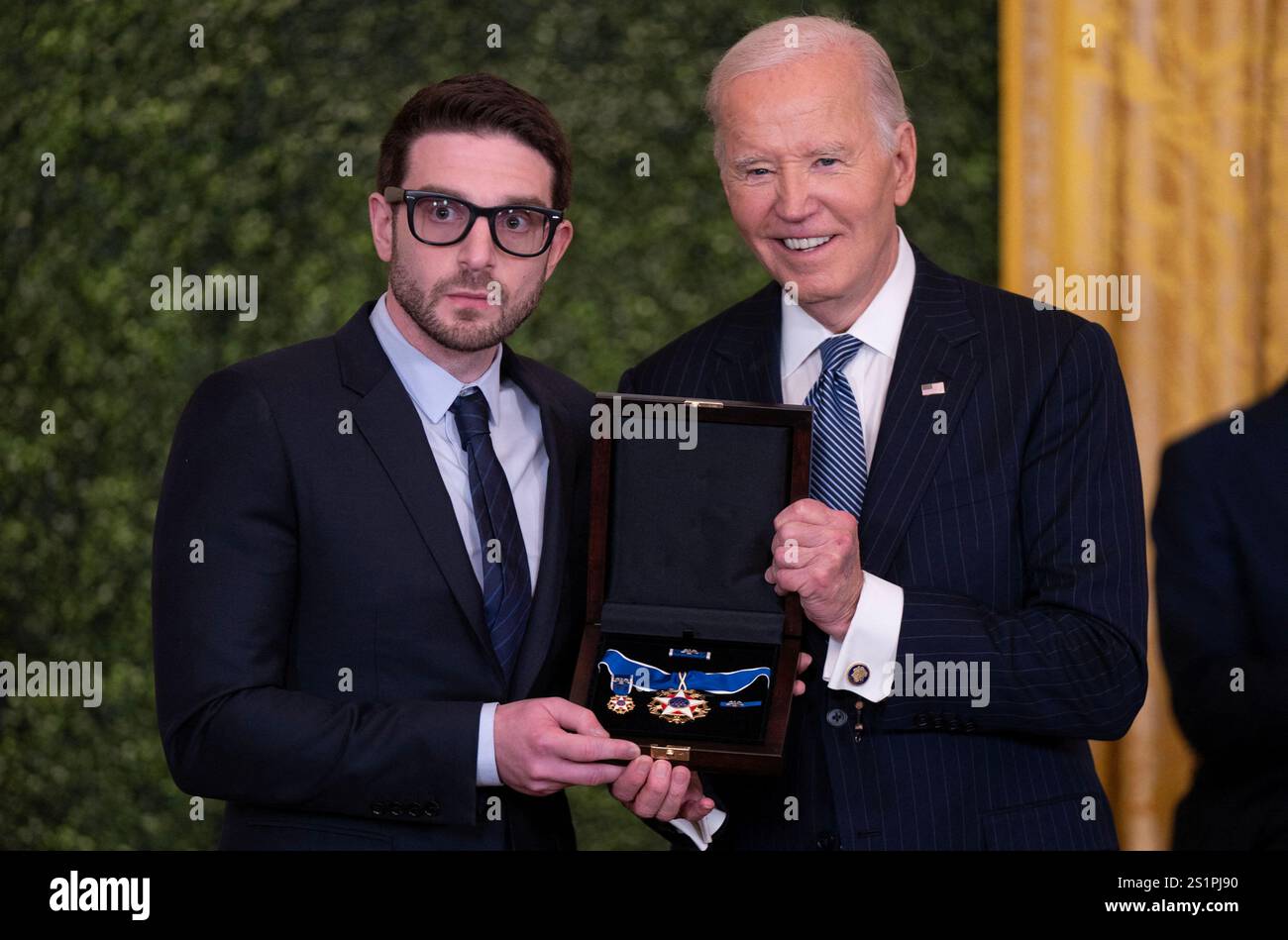 Washington, United States. 04th Jan, 2025. President Joe Biden presents ...