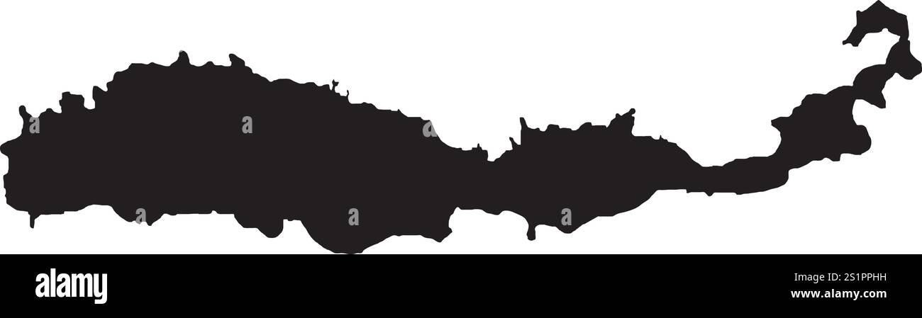 Flores Island Map Icon Illustration Element Design Stock Vector Image ...