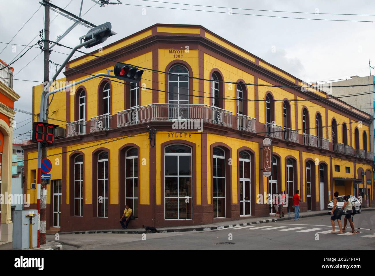 The Centro Comercial on a typical traditional colonial building, Plaza ...