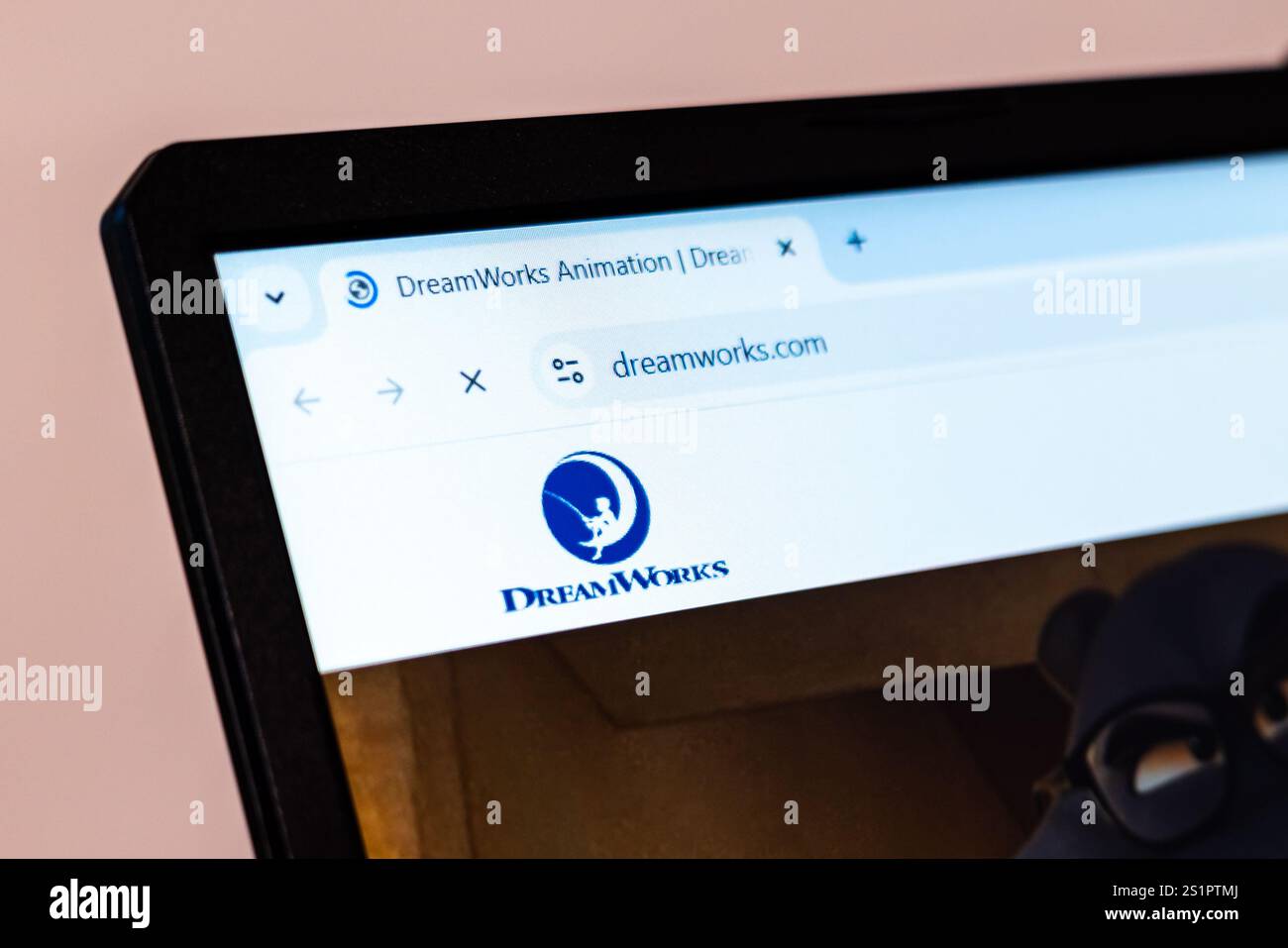 New York, USA - January 01, 2025: DreamWorks Animation website ...