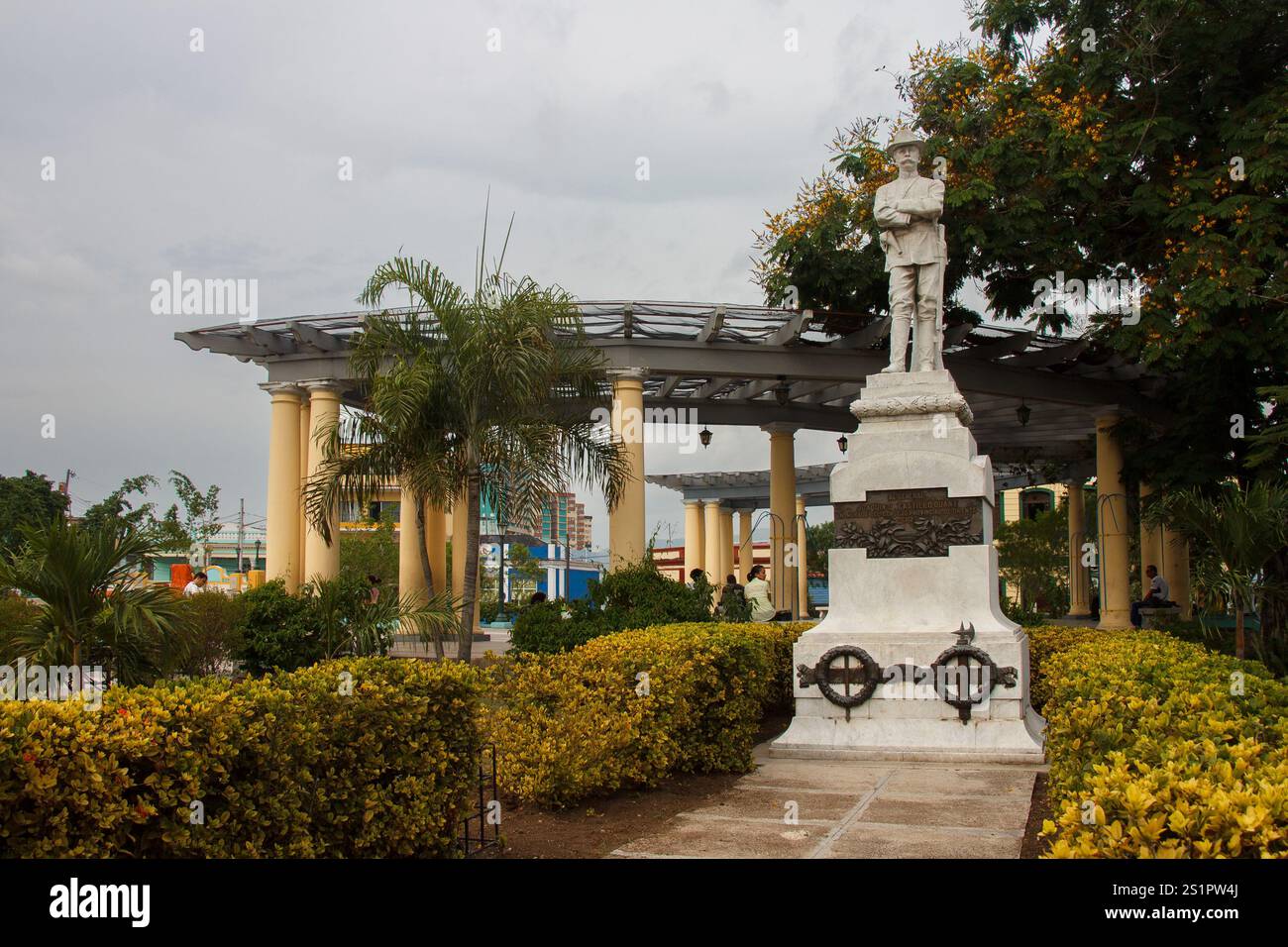 The Joaquin Castillo Duany monument in Plaza de Marte, downtown ...