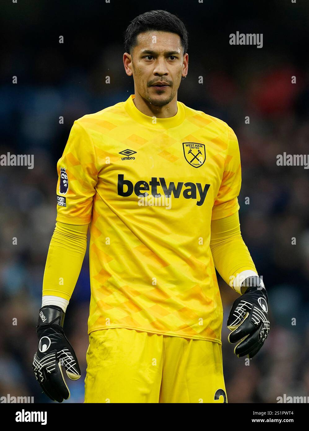 Manchester, UK. 4th Jan, 2025. Alphonse Areola of West Ham United ...