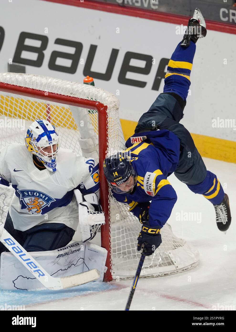 Ottawa, Canada. 04th Jan, 2025. Finland goaltender Petteri Rimpinen ...