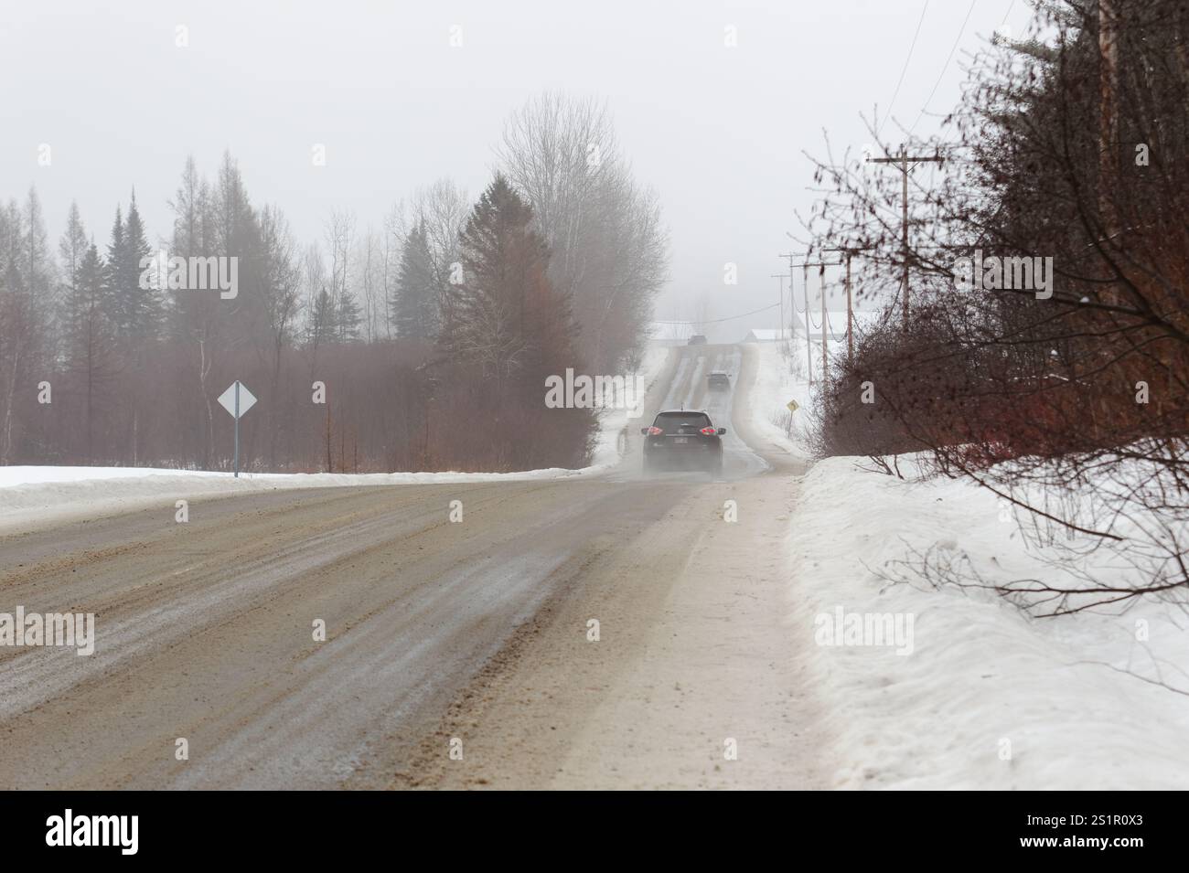 Light rainfall in December, Quebec,Canada Stock Photo - Alamy