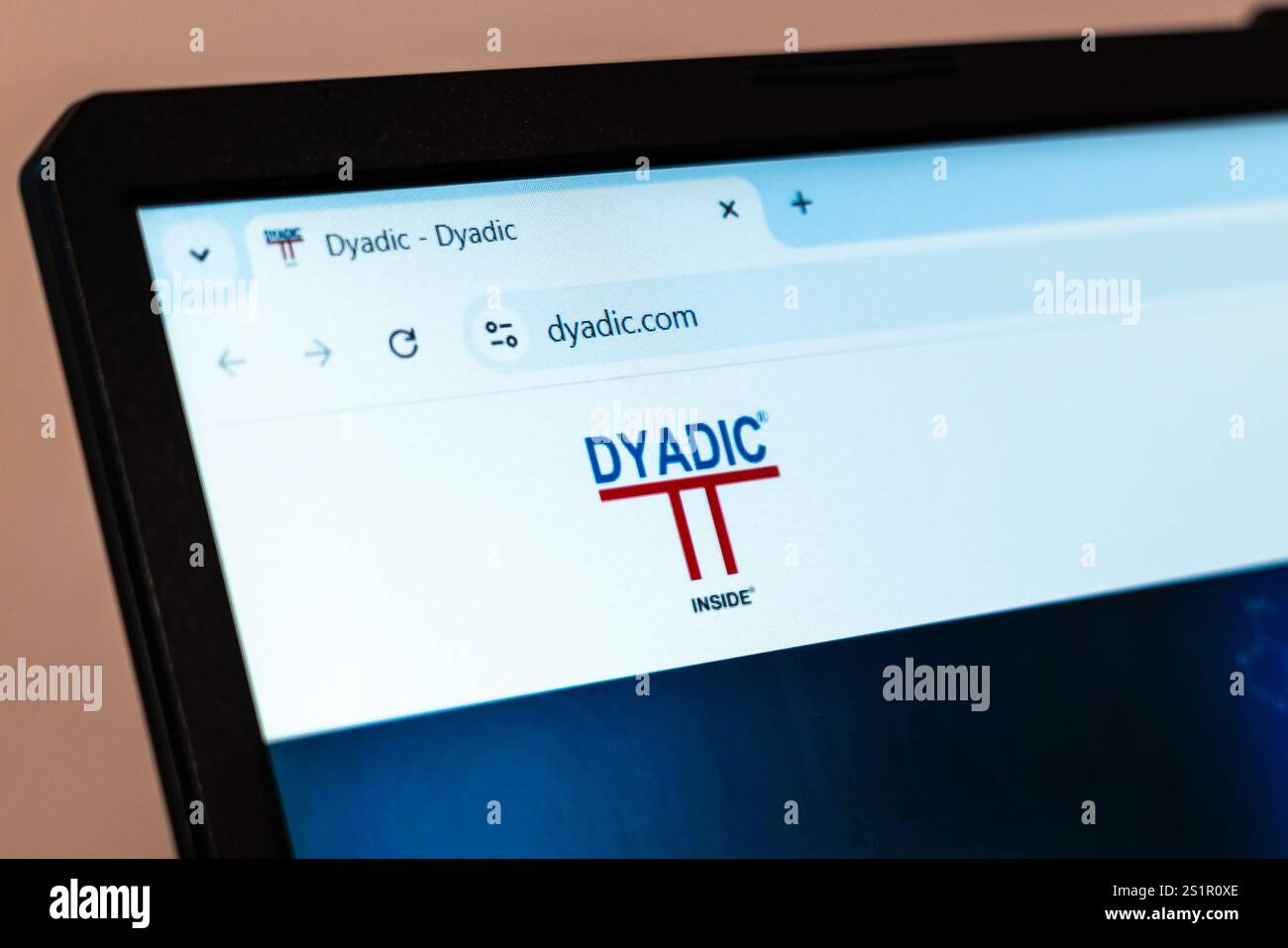 New York, USA - January 01, 2025: Dyadic International website homepage ...