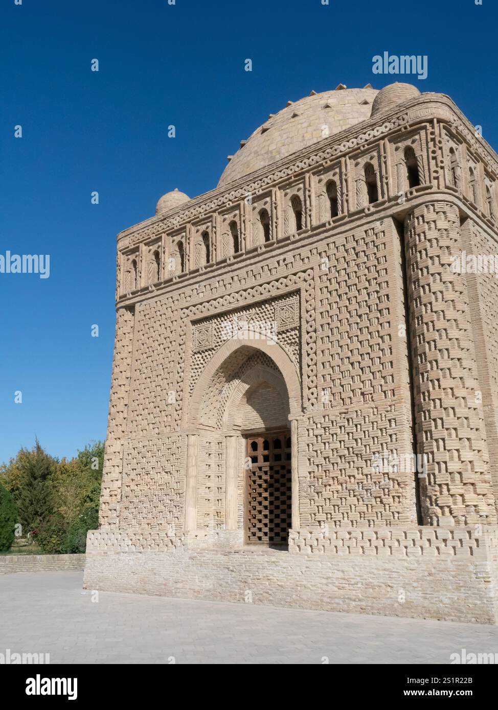 Mausoleum of Ismail Samani, the founder of the Samanid Dynasty. The ...