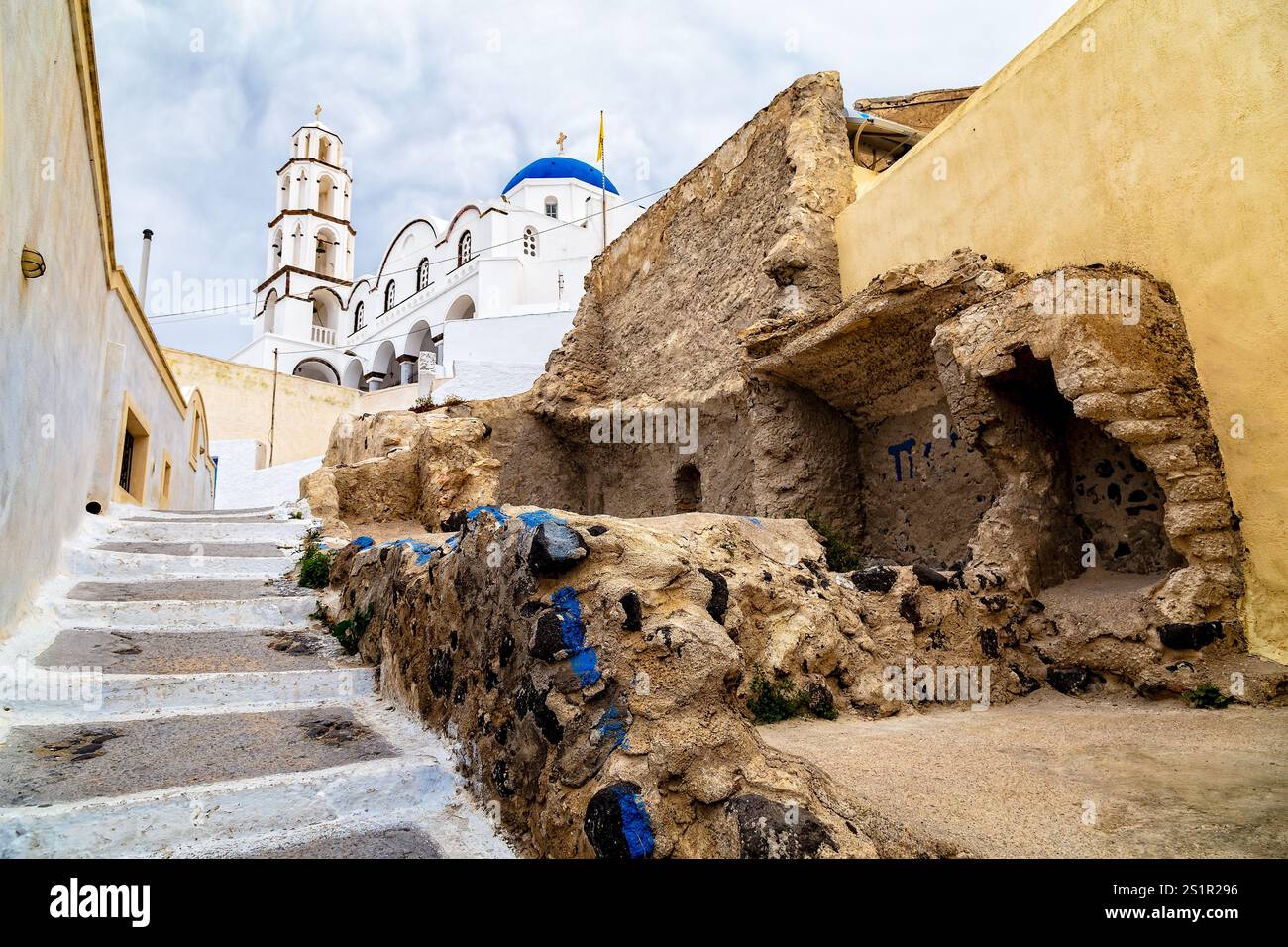 Traditional Greek Village Architecture with Stone Houses and ...