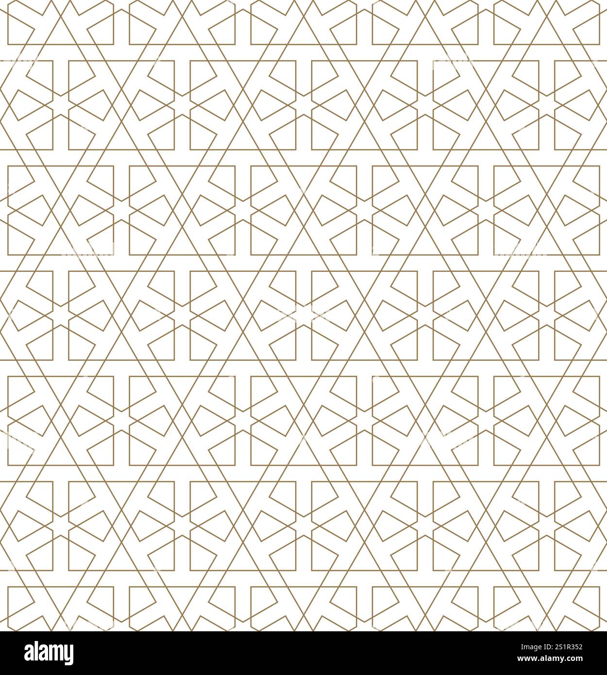 Islamic geometric vector design, Arabic Oriental graphic, Arabesque ...