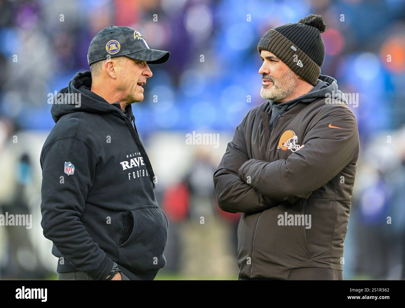 Baltimore, United States. 04th Jan, 2025. Baltimore Ravens head coach ...