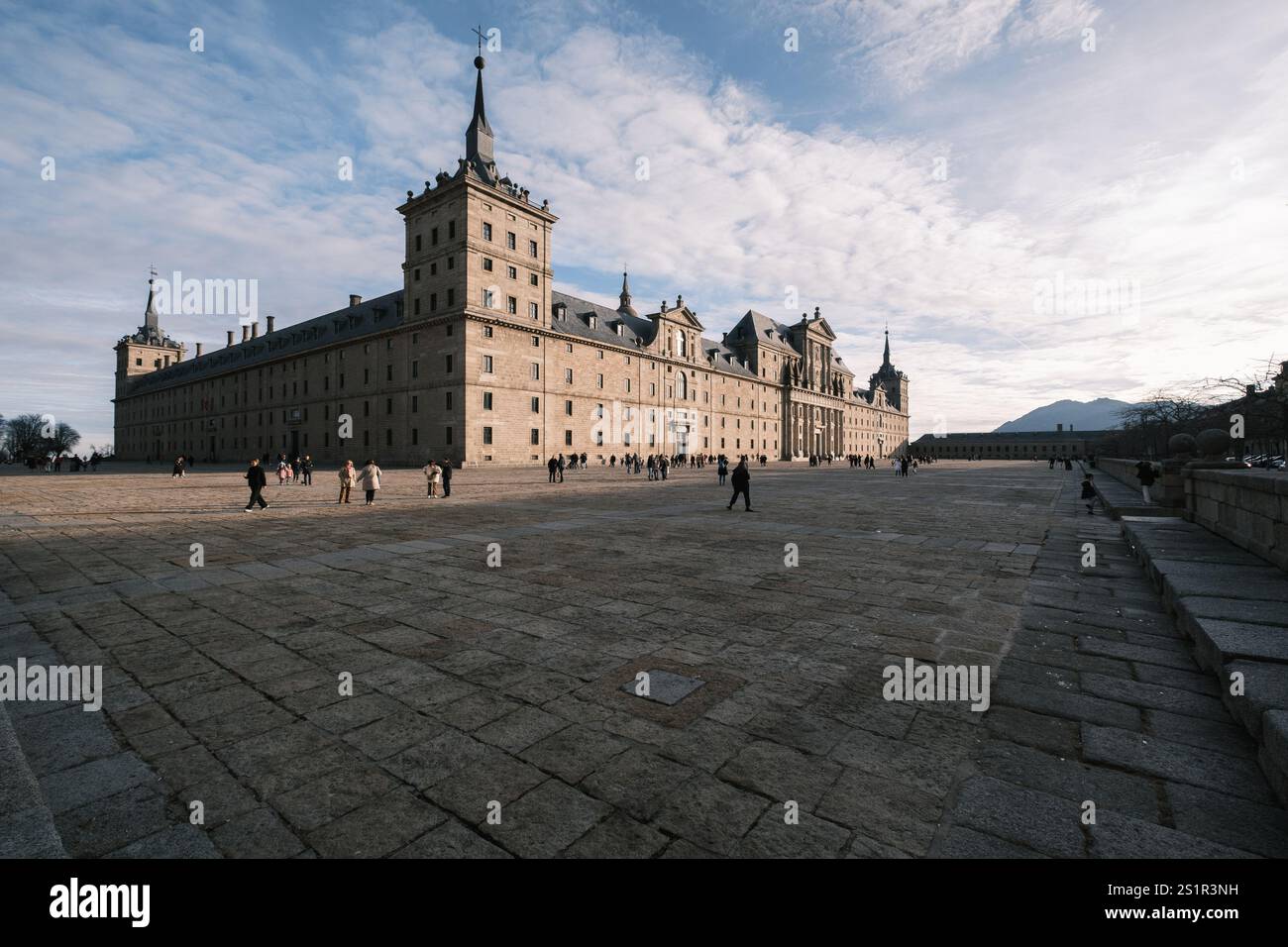 View of the Monastery of El Escorial in San Lorenzo de El Escorial ...