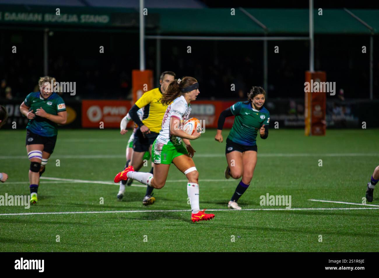 London, UK. 4th Jan, 2025. Harlequins and Wales International wing Lisa ...