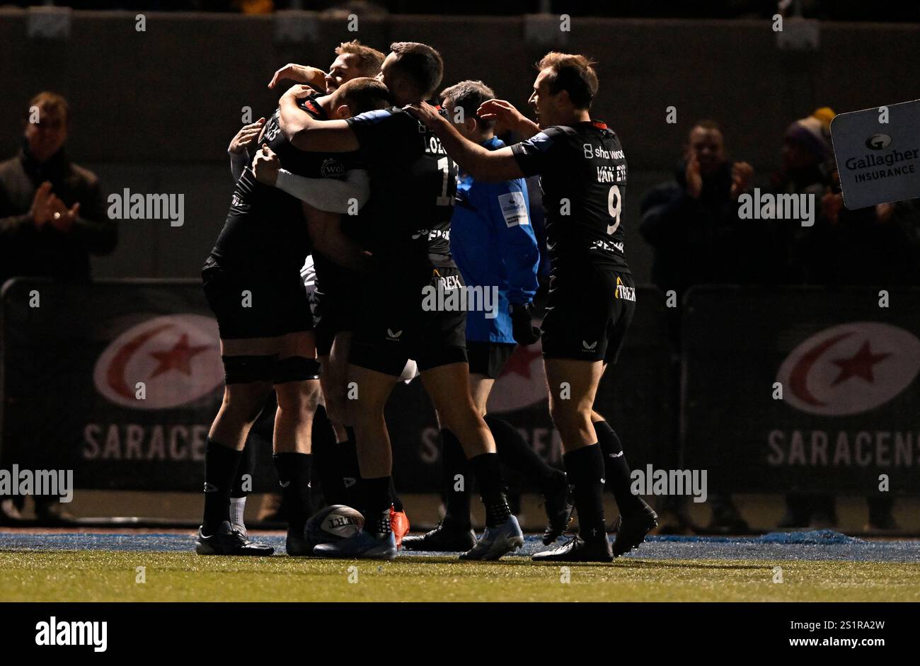 Hendon, United Kingdom. 04th Jan, 2025. Gallagher Premiership Rugby ...