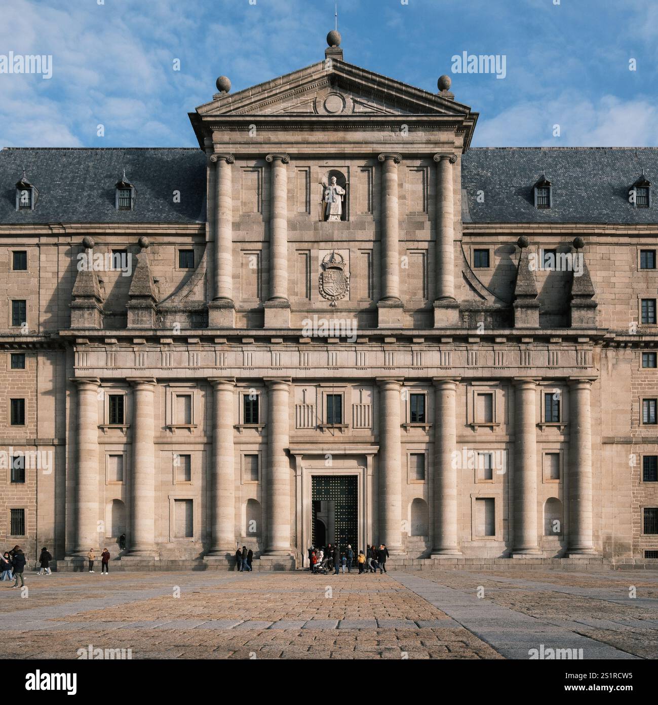 Madrid, Spain. 02nd Jan, 2025. View of the Monastery of El Escorial in ...