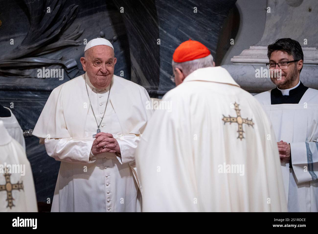 Rome, Italy. 04th Jan, 2025. Pope Francis attends the Episcopal ...