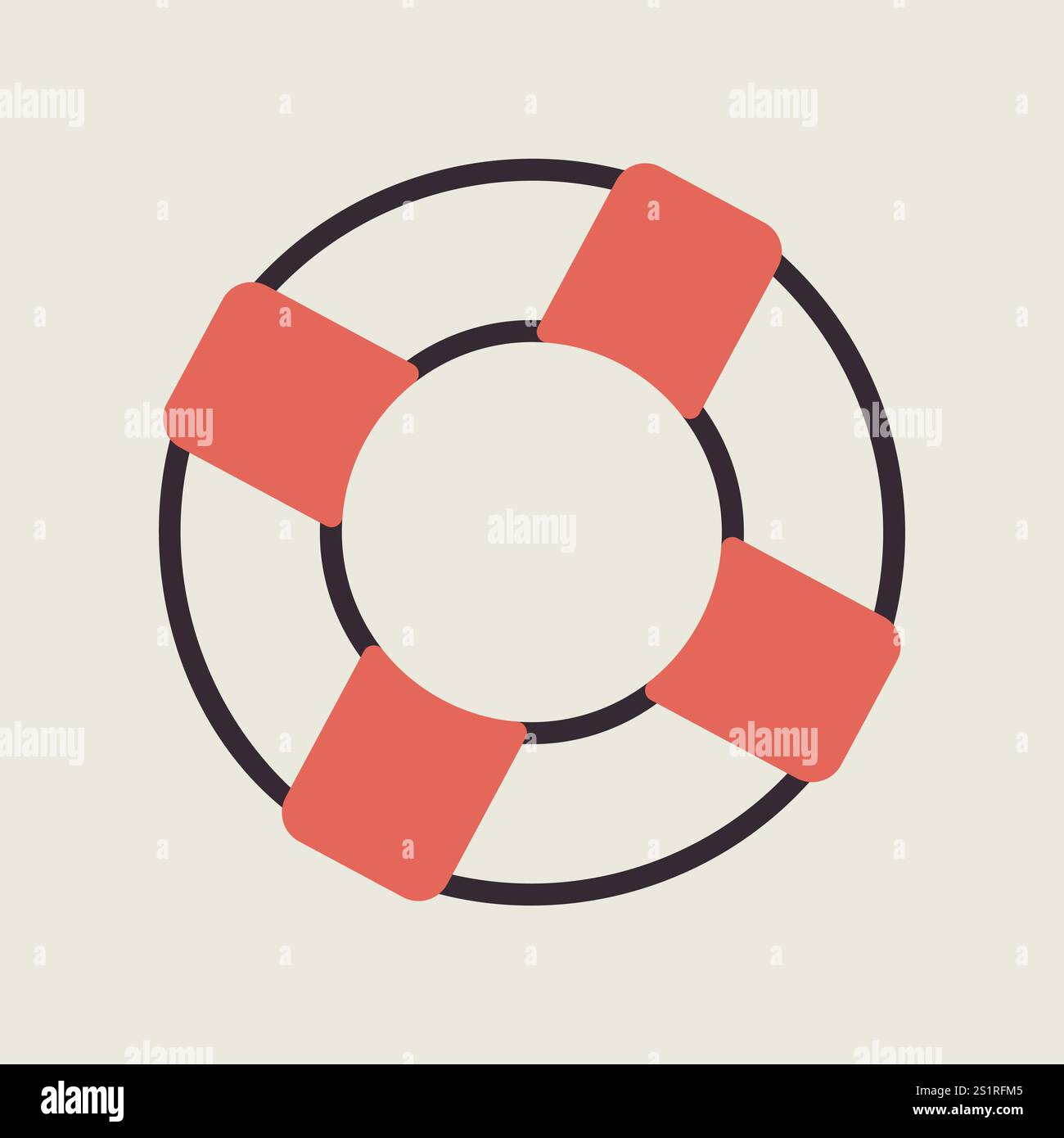 Life ring vector icon. Life preserver symbol. Life saving sign ...