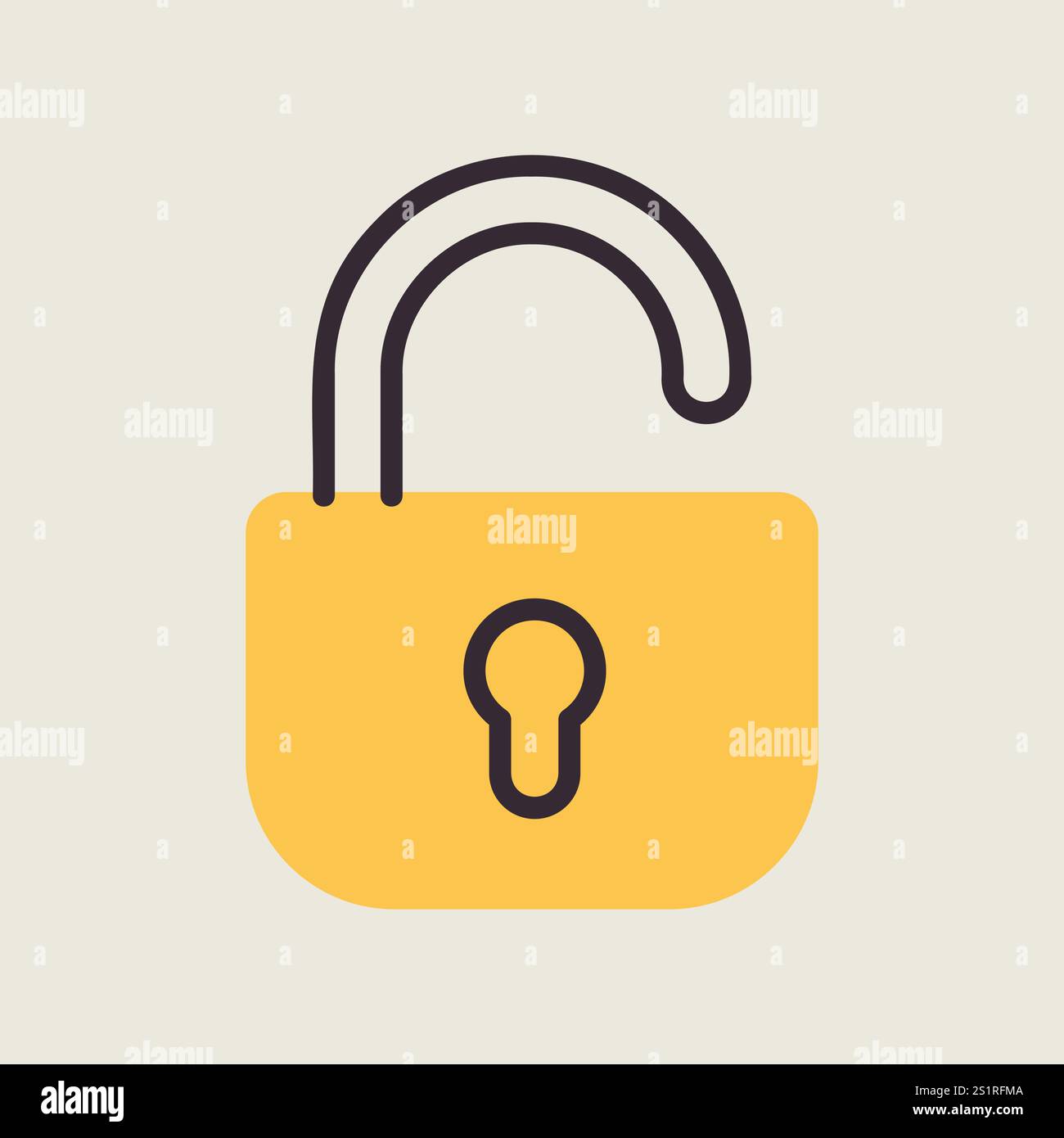 Unlock vector icon. Security, safety, encryption, privacy concept ...
