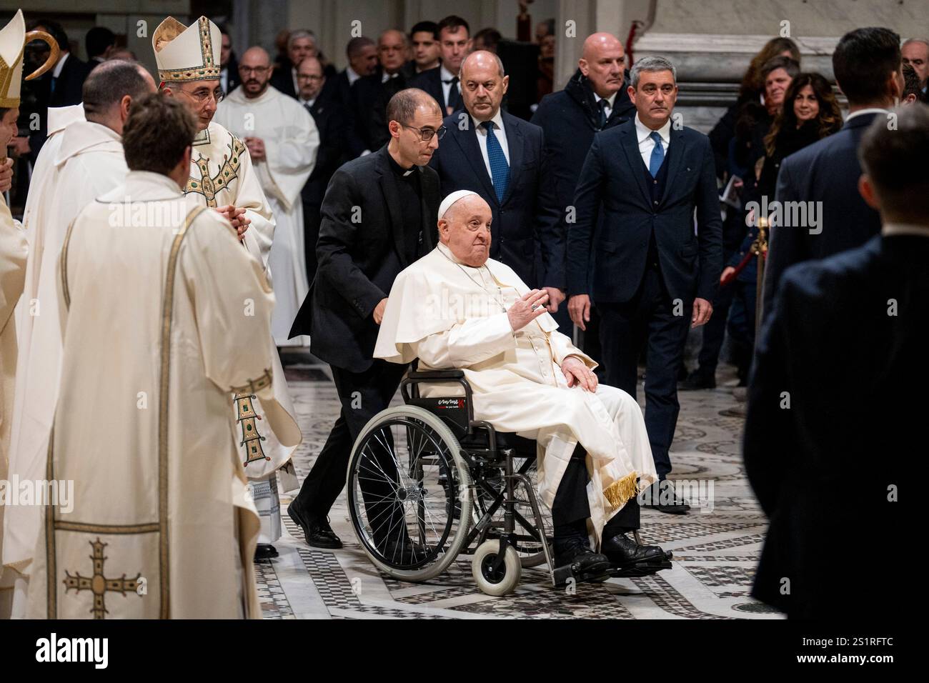 Rome, Italy. 04th Jan, 2025. Pope Francis attends the Episcopal ...
