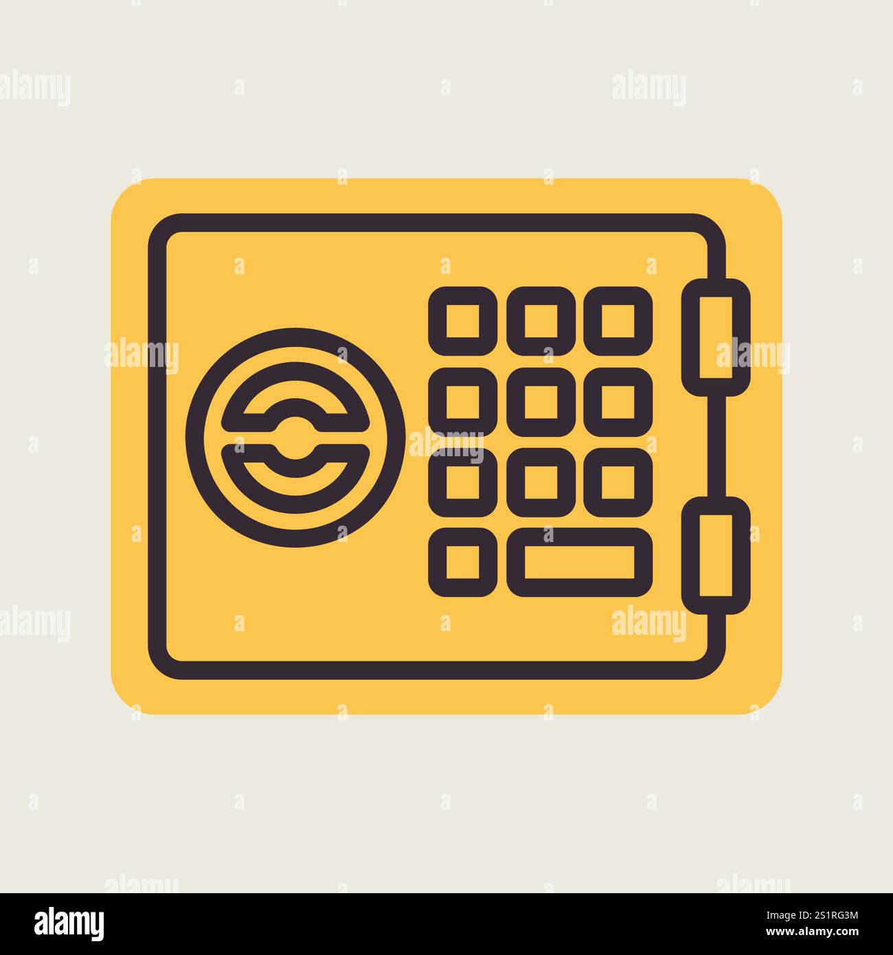 Bank safe vector icon. Security sign. Graph symbol for your web site ...