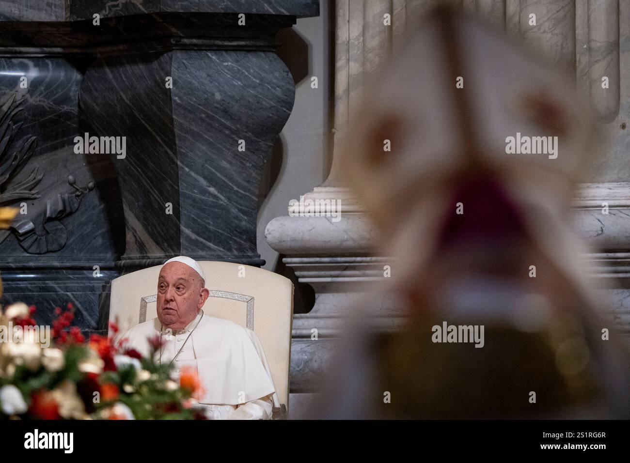 Rome, Italy. 04th Jan, 2025. Pope Francis attends the Episcopal ...