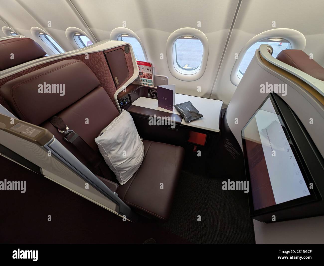 MANCHESTER, UK, 7TH DECEMBER 2024: Virgin Atlantic Upper Class seat on ...
