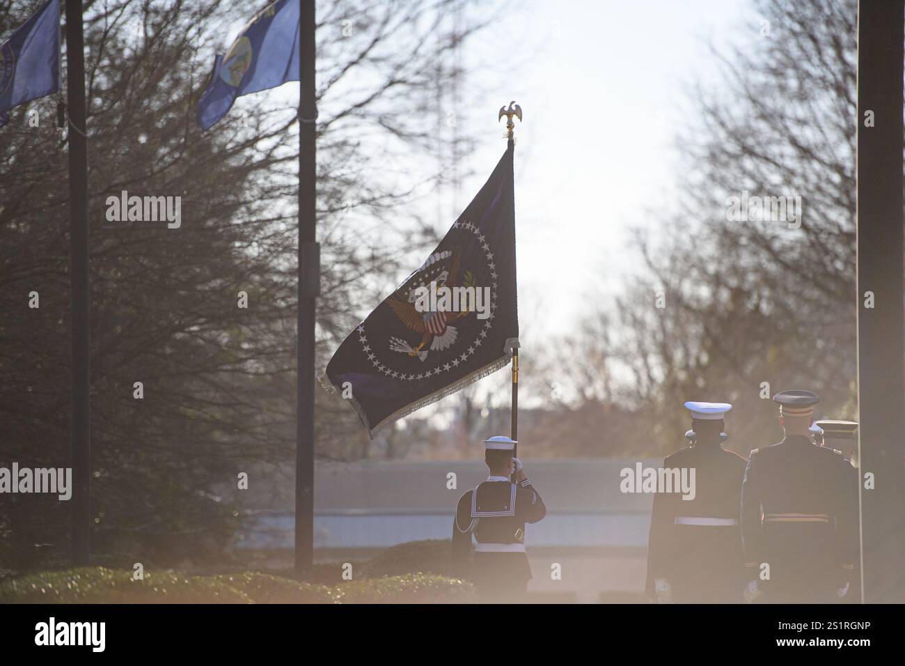 Atlanta, United States. 04th Jan, 2025. The flag of the presidential ...