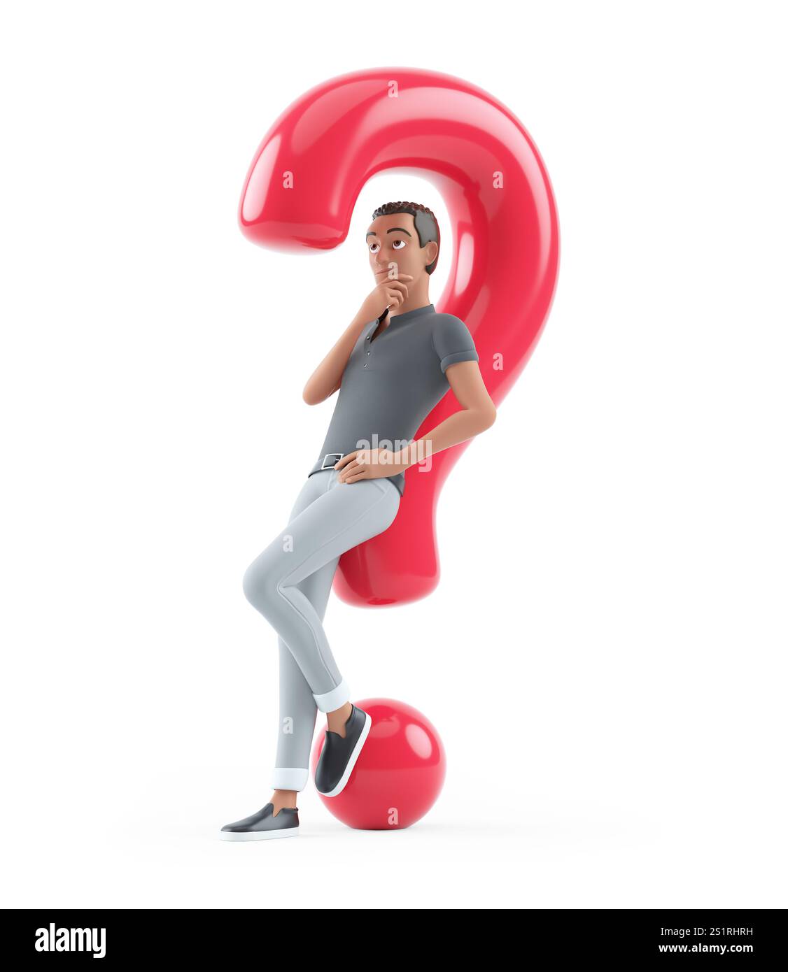 3d red question mark graphics hi-res stock photography and images - Alamy