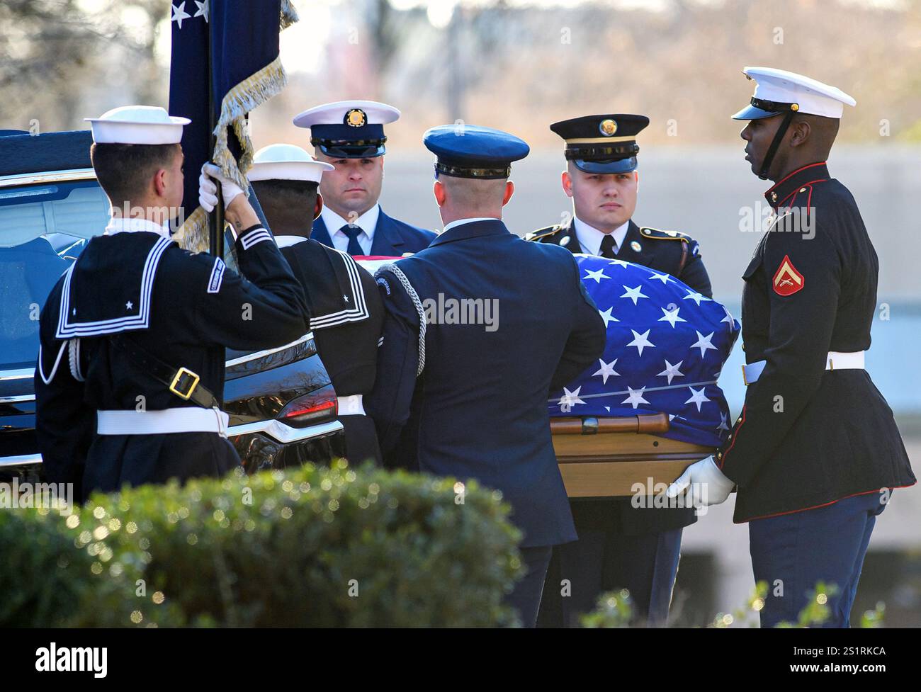 Atlanta, United States. 04th Jan, 2025. The casket of former president ...