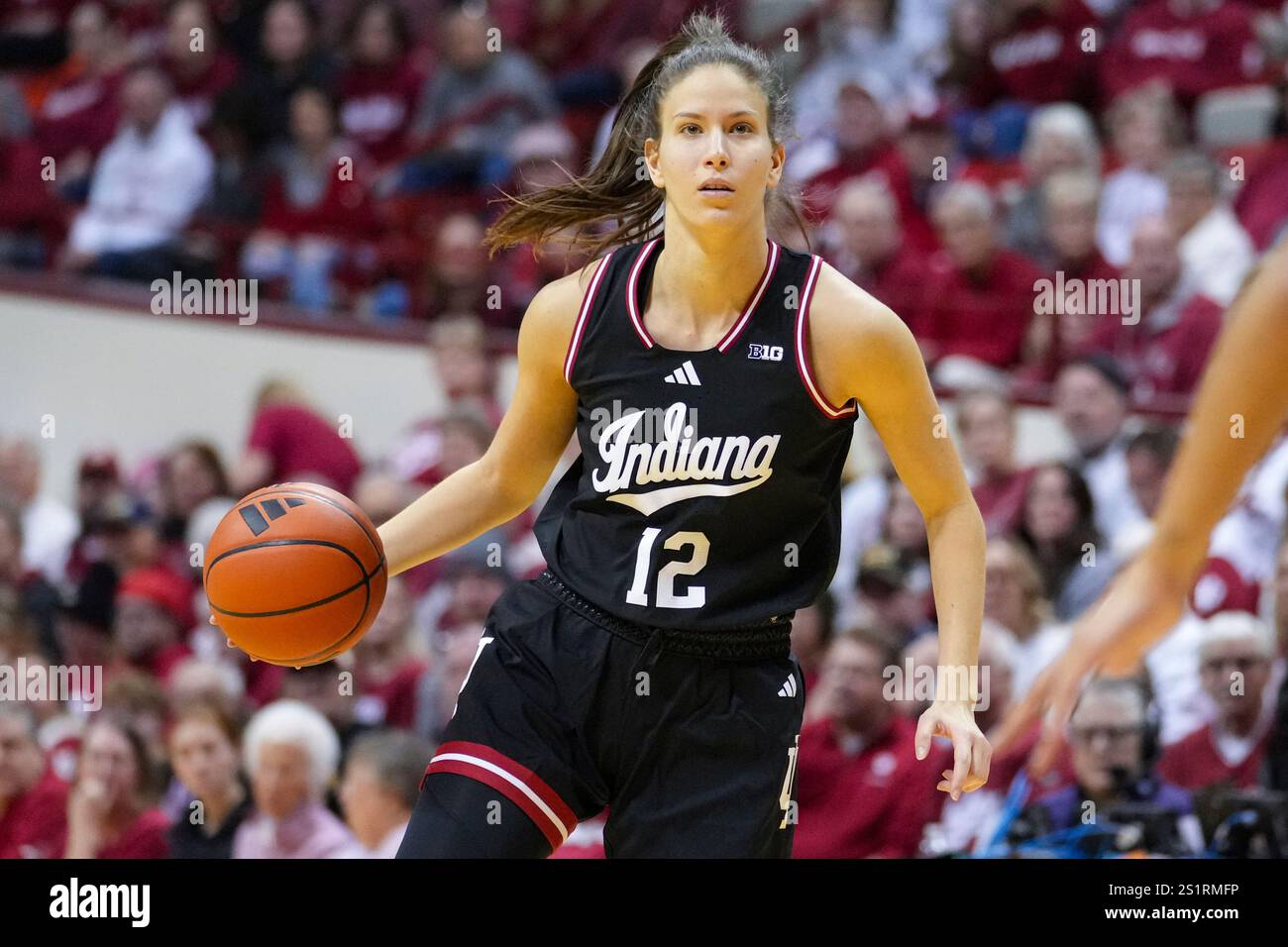 Indiana guard Yarden Garzon (12) plays against UCLA in the first half ...