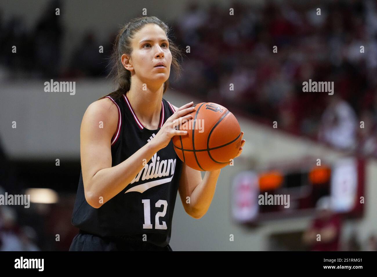 Indiana guard Yarden Garzon (12) plays against UCLA in the first half ...